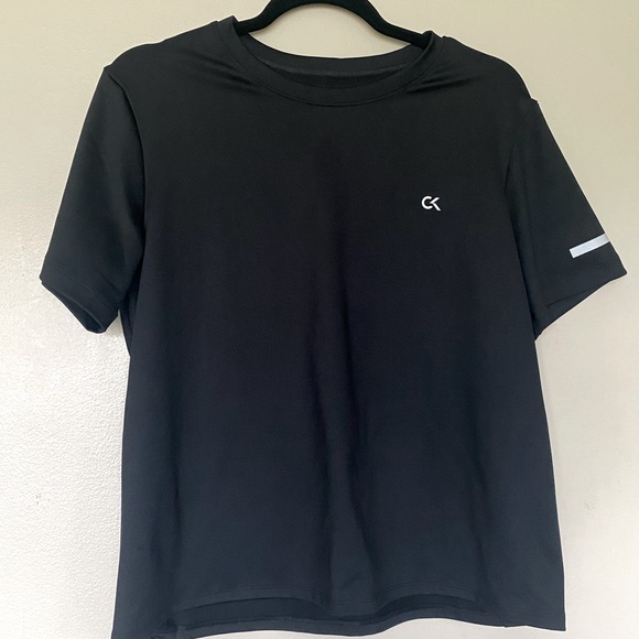 Calvin Klein | Tops | Calvin Klein Black Performance Short Sleeve Shirt ...